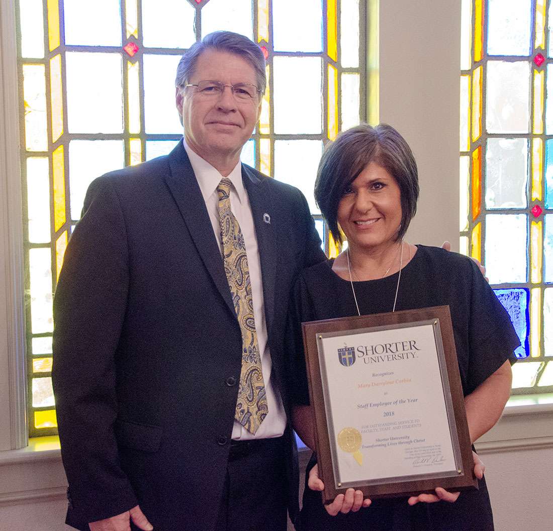 Mary Corbin Named Staff Member of the Year - Shorter University